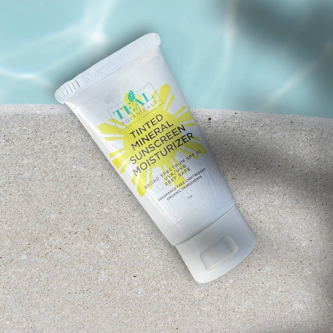 Tinted Mineral Sunscreen Moisturizer SPF 30 UVA UVB Reef Safe Lightwei ...